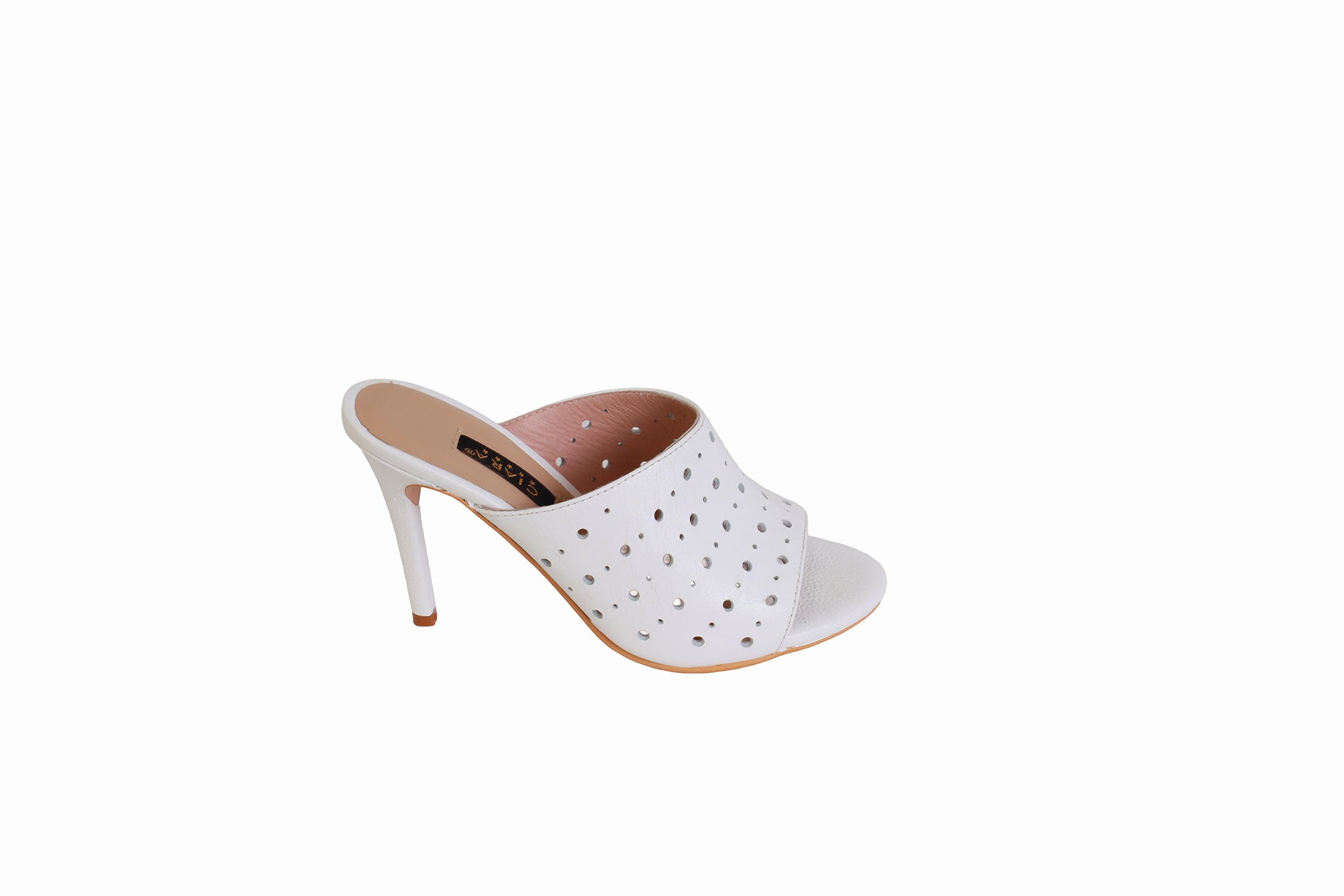 Sueco Picado Rondini Blanco | Taco 9 cm – Ciara